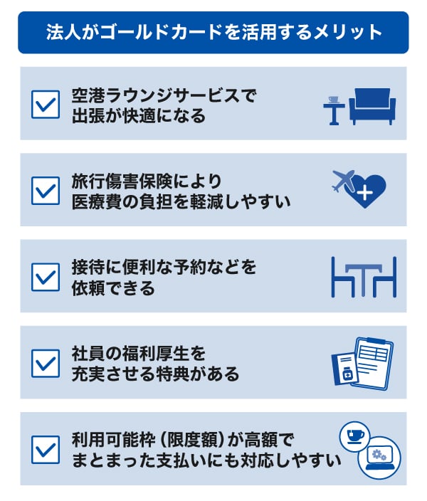 法人カードのゴールドカードを徹底解説！特典豊富なおすすめのJCBカードも比較して紹介｜法人カードなら、JCBカード